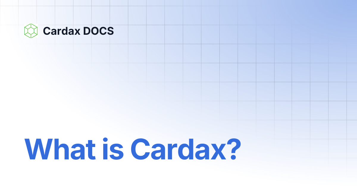 What is Cardax? | Cardax DOCS